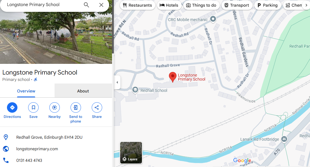 School Map – Longstone Primary School